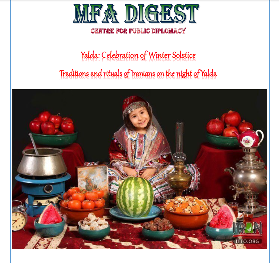 Embassy of the Islamic Republic of Iran - Bern- Yalda: Celebration of ...